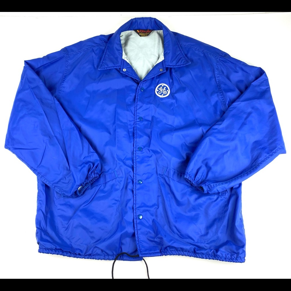 Ge General Electric Windbreaker Jacket Vintage 80s - Gem